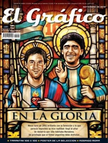 Revista argentina coloca Messi em “altar do futebol” ao lado de ...