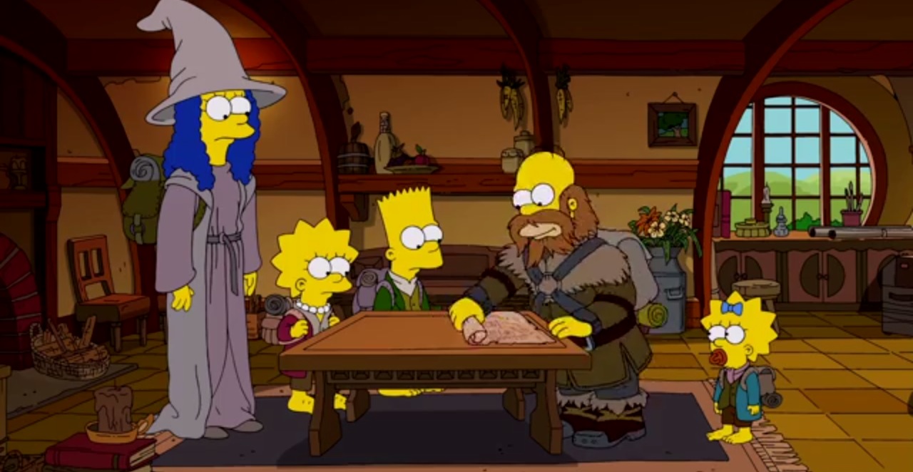 Abertura de Os Simpsons tira sarro do filme O Hobbit; assista – Vírgula