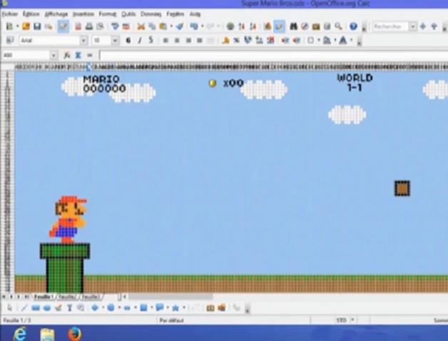 Esse cara maravilhoso recriou o jogo ‘Super Mario Bros’ em uma planilha ...