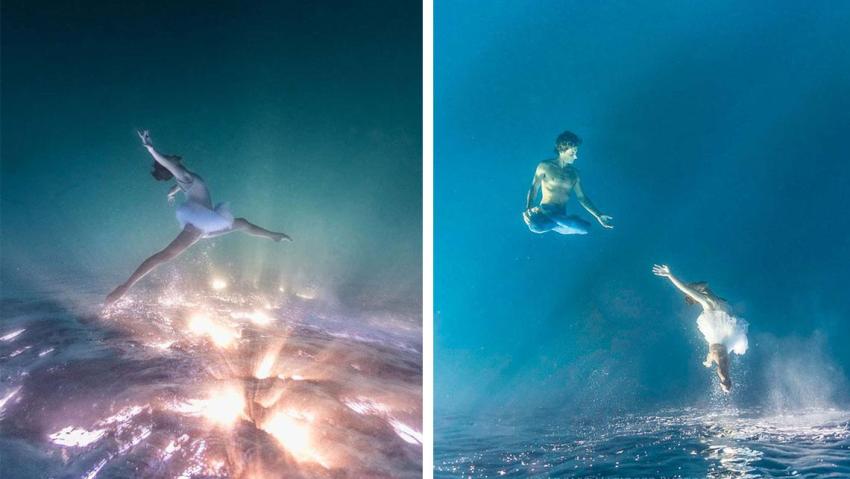 Fotógrafo capta beleza e graça de bailarinas que dançam debaixo d’água ...